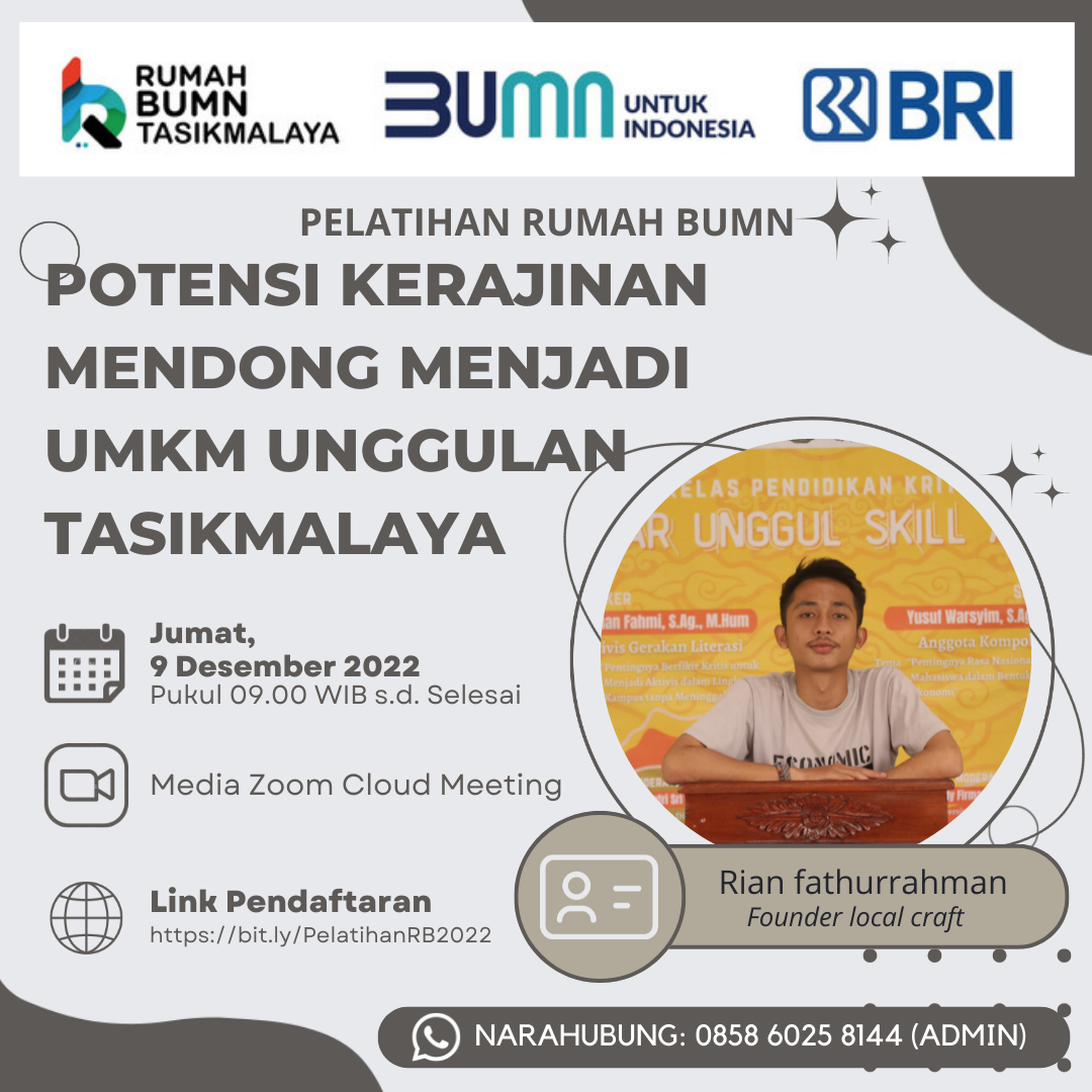 POTENSI KERAJINAN MENDONG MENJADI UMKM UNGGULAN TASIKMALAYA