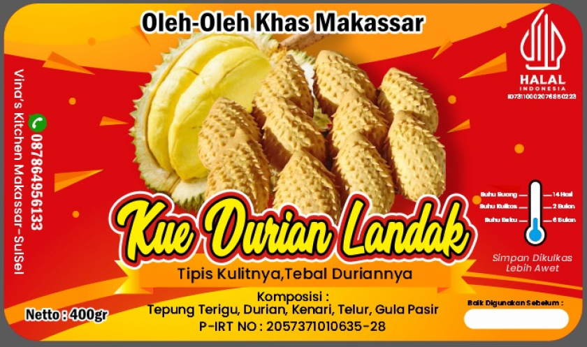 Kue durian landak