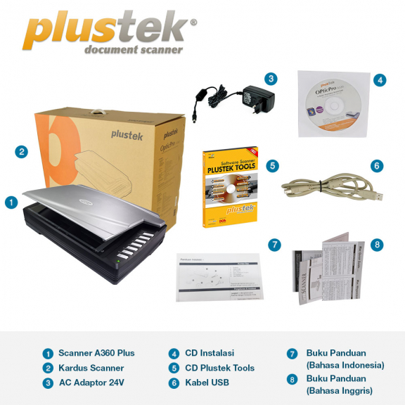 PLUSTEK SCANNER PLUSTEK OPTICPRO A360 PLUS