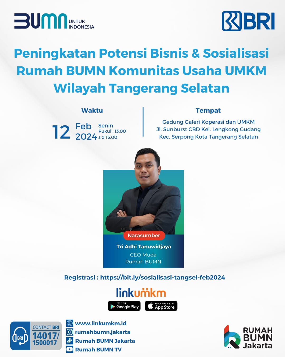 Peningkatan Potensi Bisnis dan Sosialiasi Rumah BUMN Kepada Komunitas usaha UMKM Wilayah ...