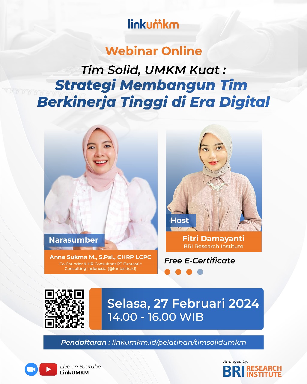 Webinar Tim Solid UMKM Kuat Strategi Membangun Tim Berkinerja Tinggi di ...