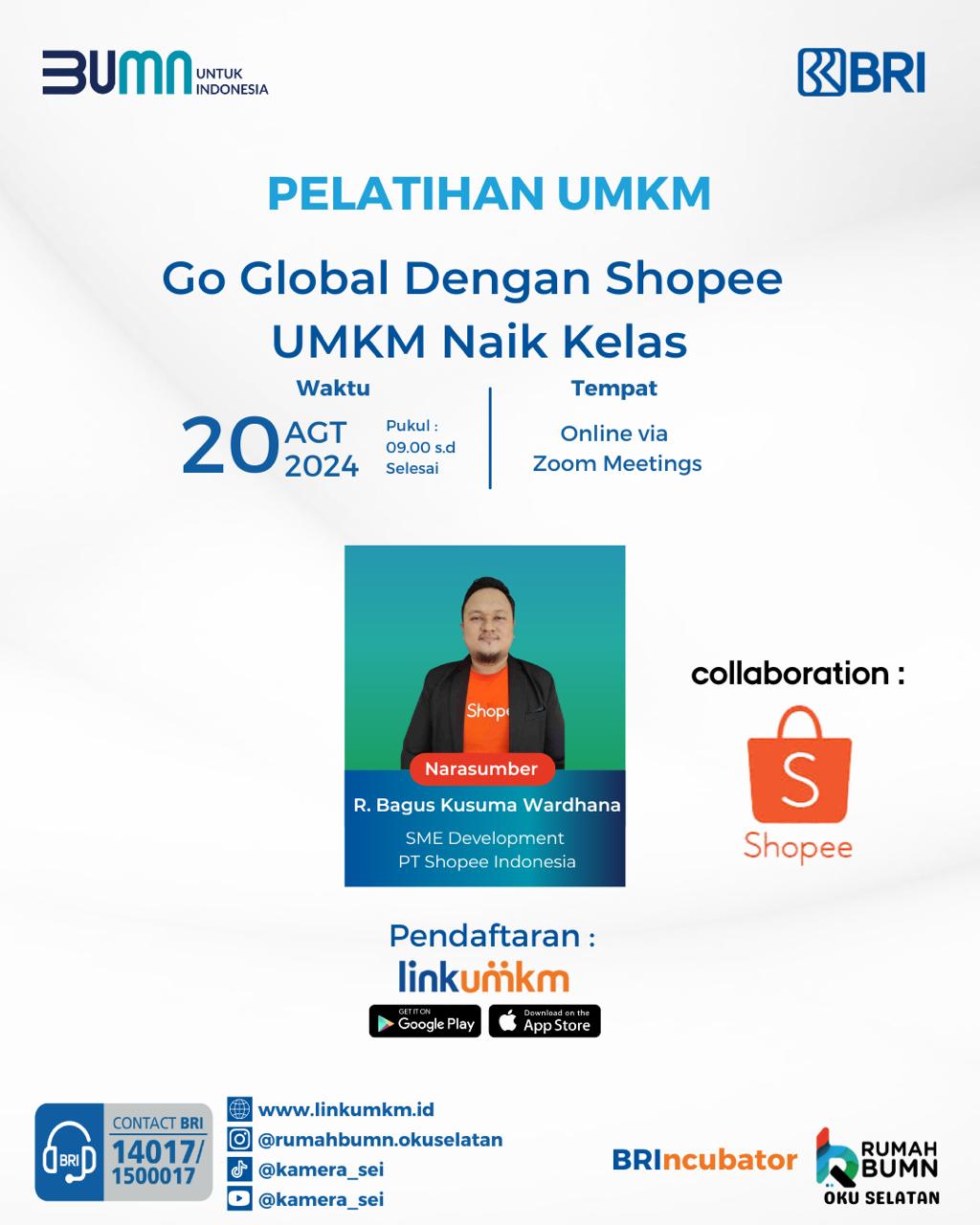 Go Global dengan Shopee UMKM Naik Kelas