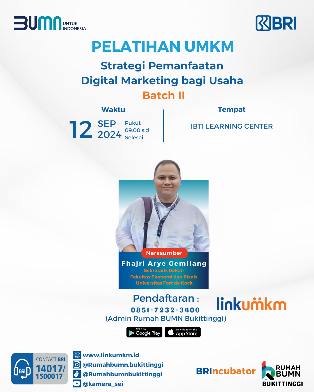 Strategi Pemanfaatan Digital Marketing bagi Usaha Batch II