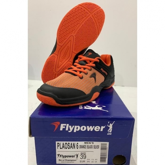 Sepatu badminton original flypower plaosan 6