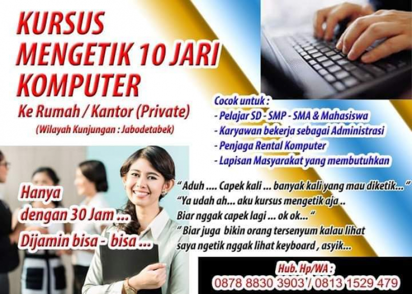 Kursus komputer mengetik 10 jari