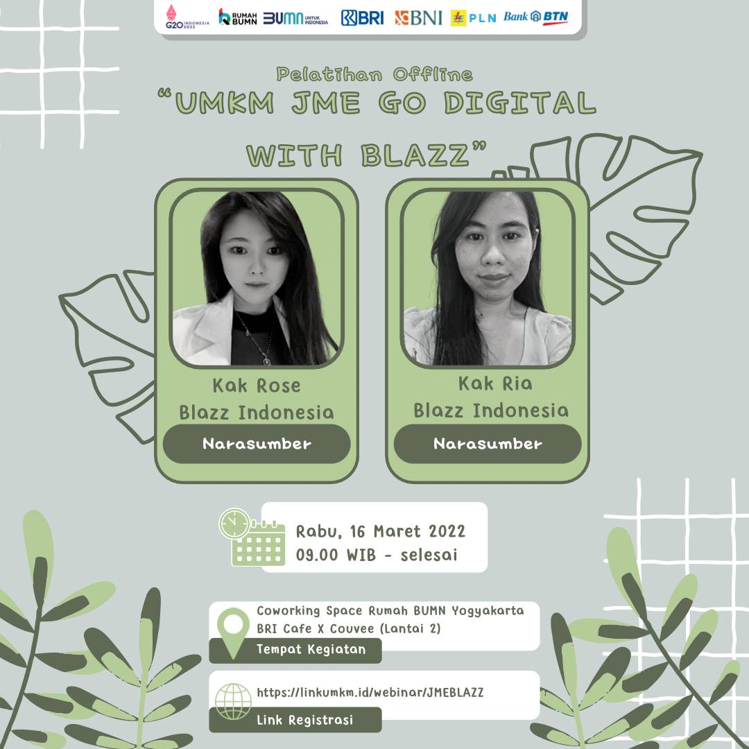 UMKM JME GO DIGITAL WITH BLAZZ INDONESIA PART 2