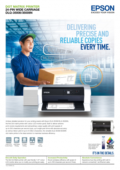 EPSON PRINTER DOT MATRIK DLQ-3500II STD