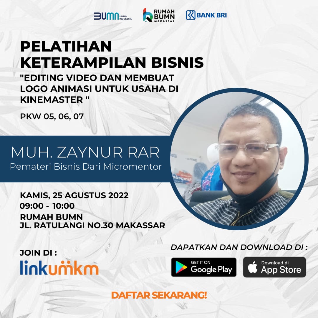 PELATIHAN KETERAMPILAN BISNIS EDITING VIDEO DAN MEMBUAT LOGO ANIMASI ...