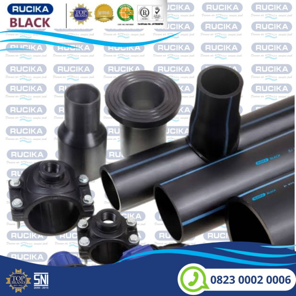 Pipa Hdpe murah 10 inch 250mm Merek Rucika wavin