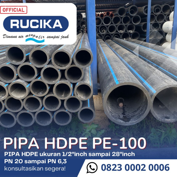 Pipa hdpe ukuran 12 inch Pn 10 315mm