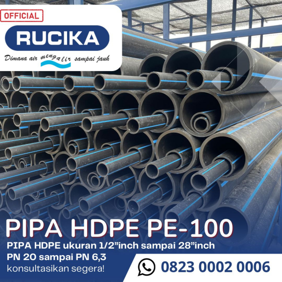 Pipa hdpe ukuran 12 inch Pn 10 315mm