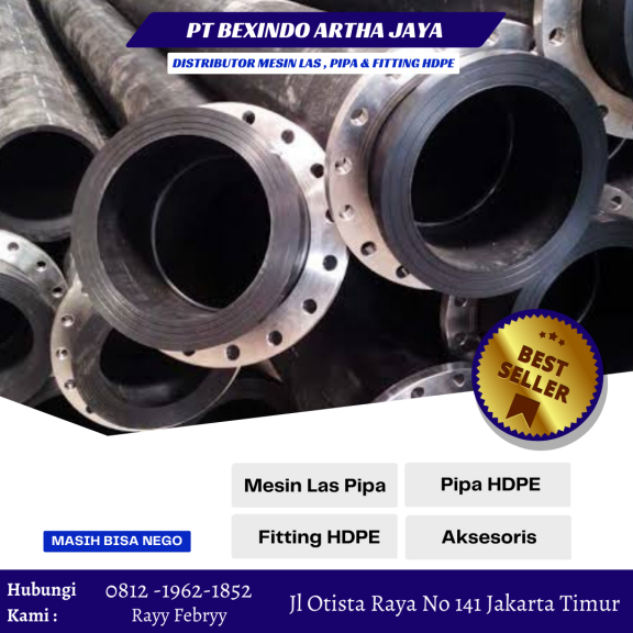 Pipa HDPE 5 Inch PN12,5 | Aneka Pipa Batangan Rucika 6 Meter