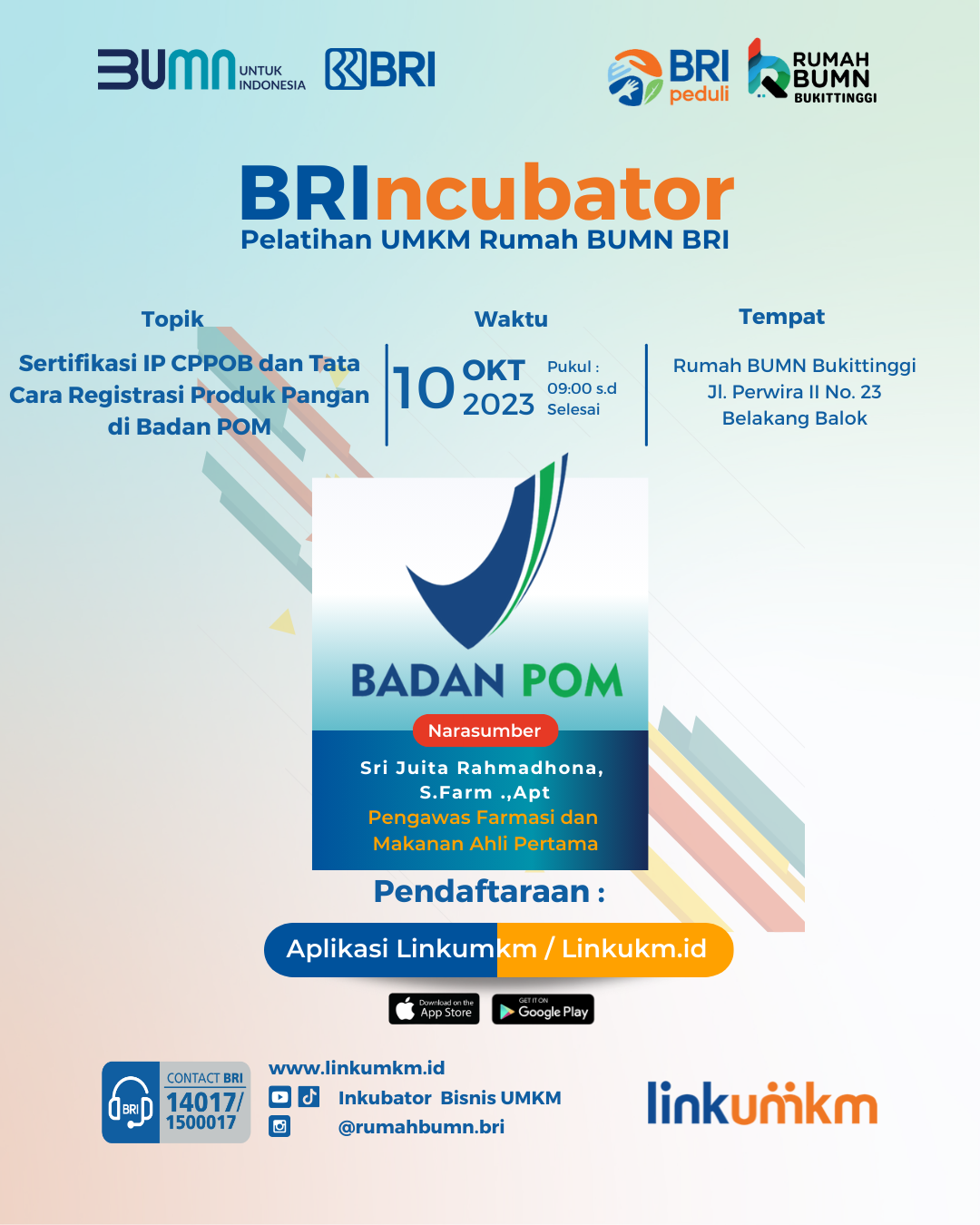 Sertifikasi IP CPPOB dan Tata Cara Registrasi Produk Pangan di Badan POM