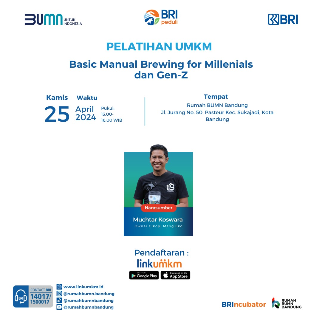 Pelatihan UMKM Basic Manual Brewing for Millenials dan GenZ