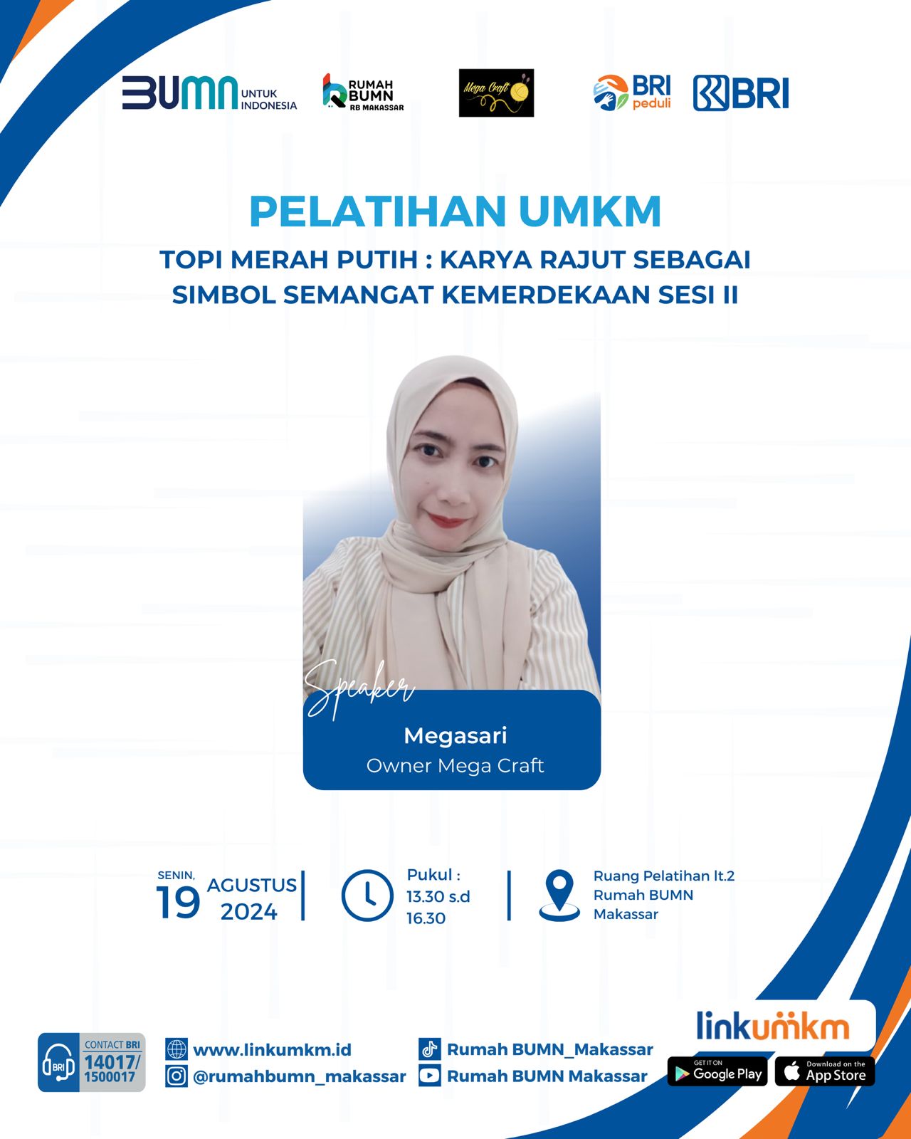 Topi Merah Putih Karya Rajut Sebagai Simbol Sewmangat Kemerdekaan Sesi II