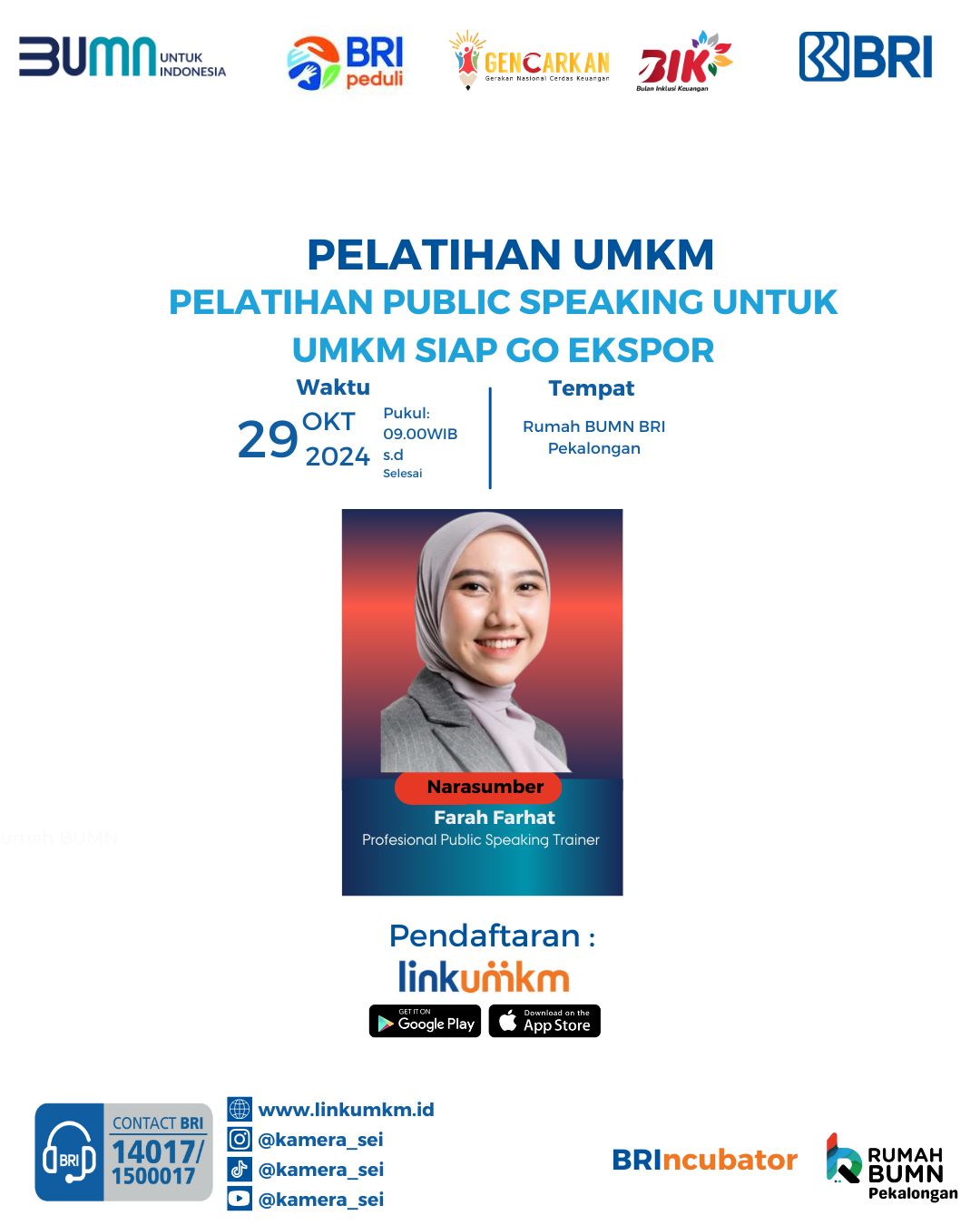 PELATIHAN PUBLIC SPEAKING UNTUK UMK GO EKSPORT